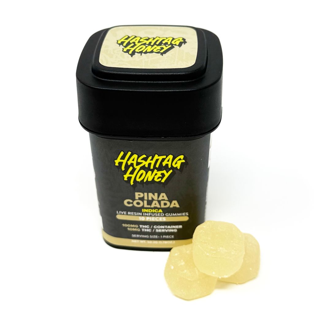 Pina Colada 10mg Gummies 10 Pack | Hashtag Honey | Nyc Bud | Leafythings