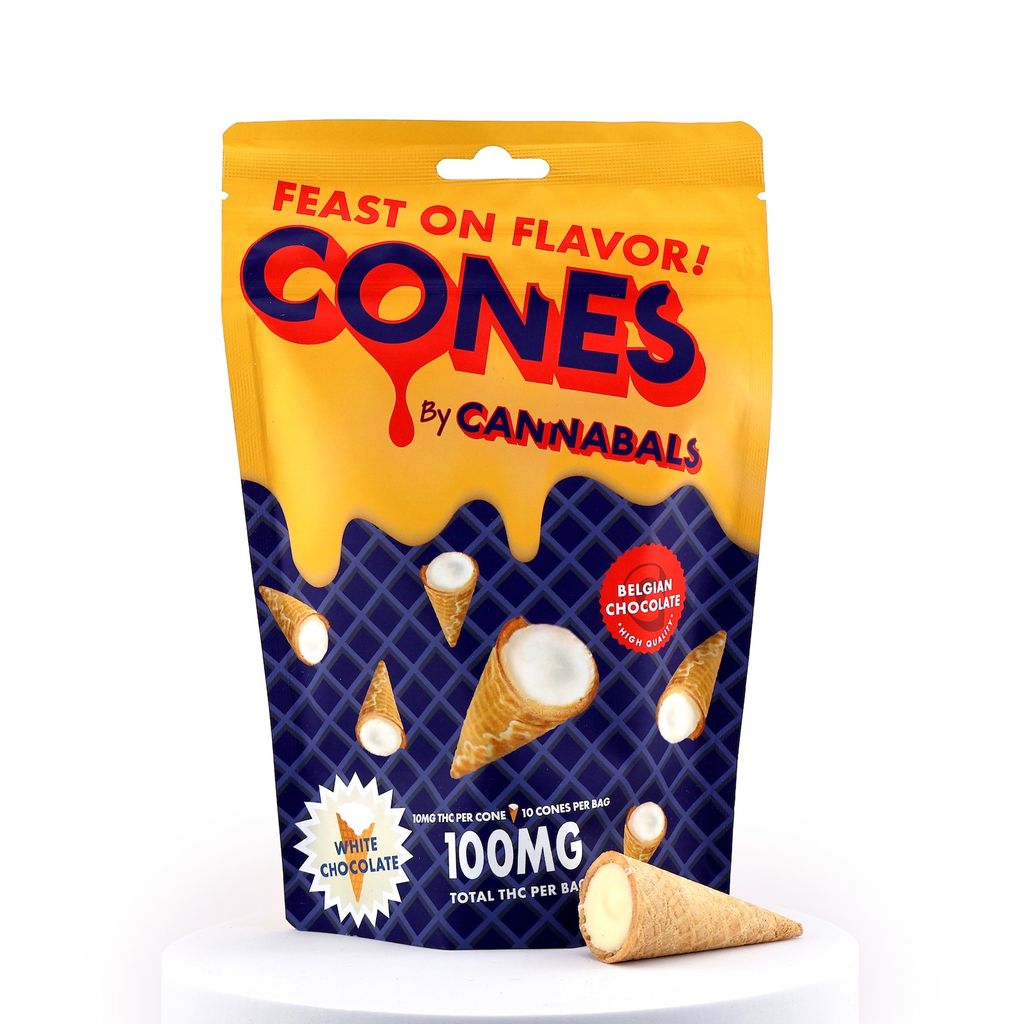 White Chocolate 10mg Cones 10 Pack | Cannabals | Nyc Bud | Leafythings