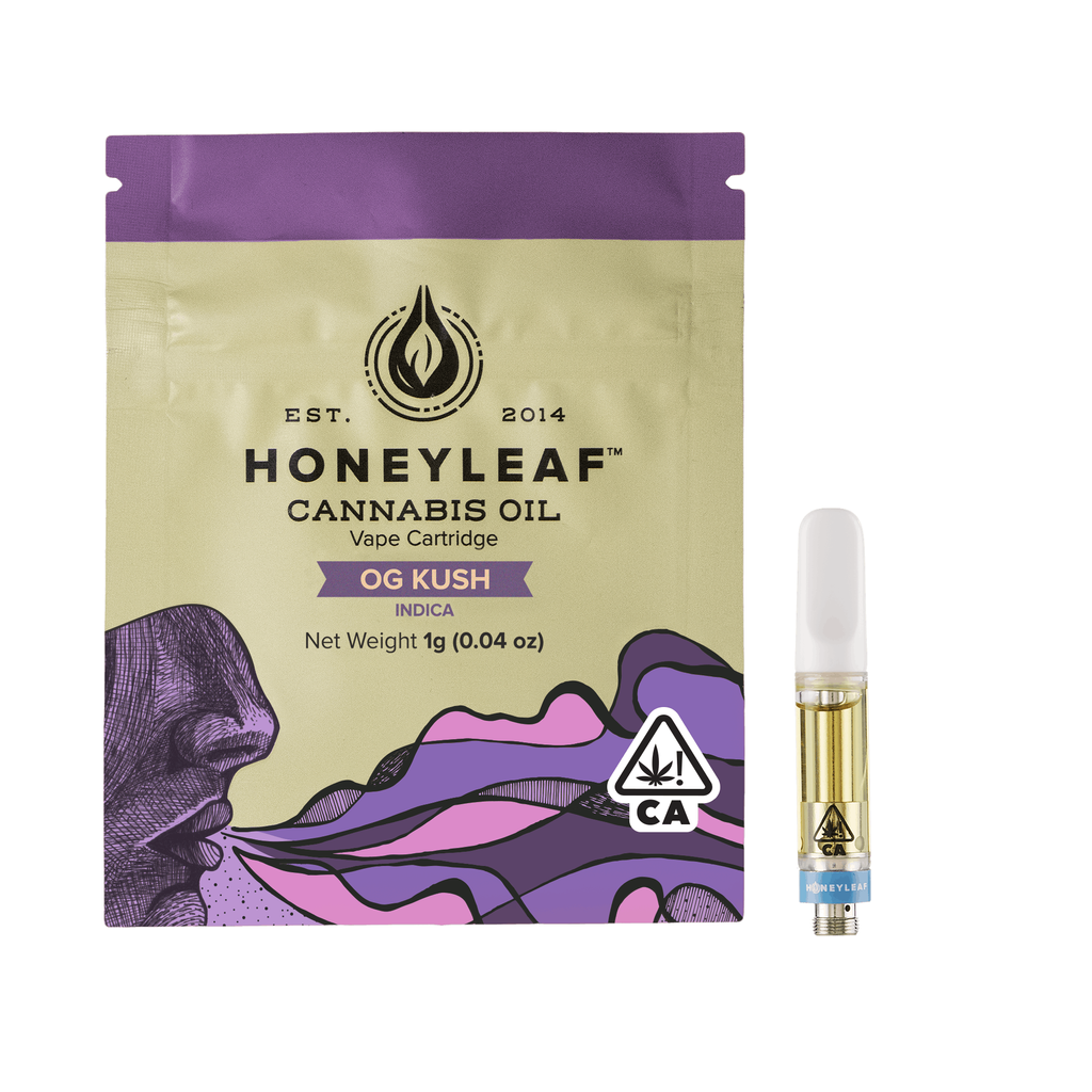 Og Kush Cannabis Oil Cartridge 1g | Honeyleaf | Leafythings