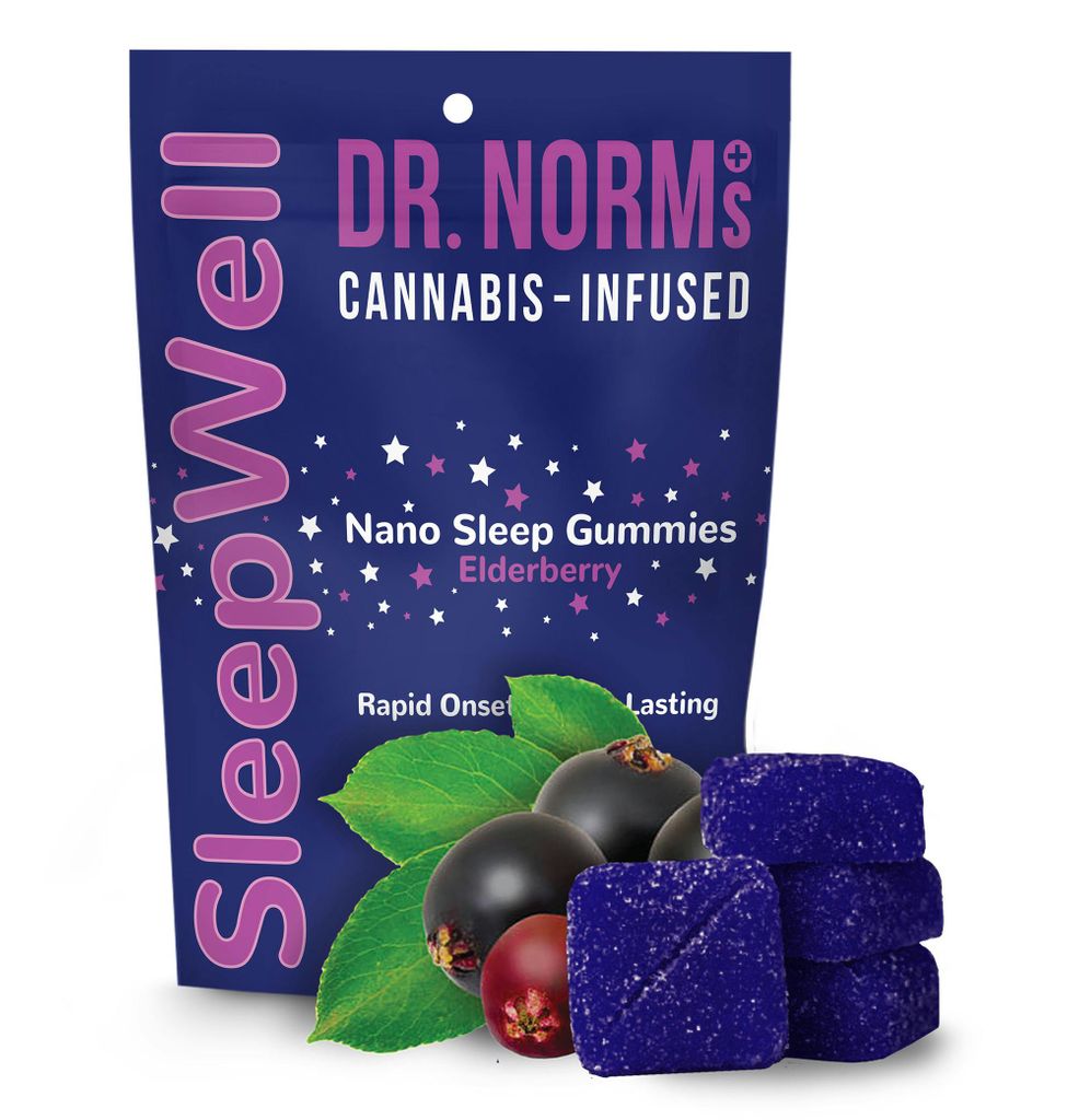 Sleepwell Elderberry Fast-Acting Sleep Gummies 100mg Thc 50mg Cbn | Dr ...