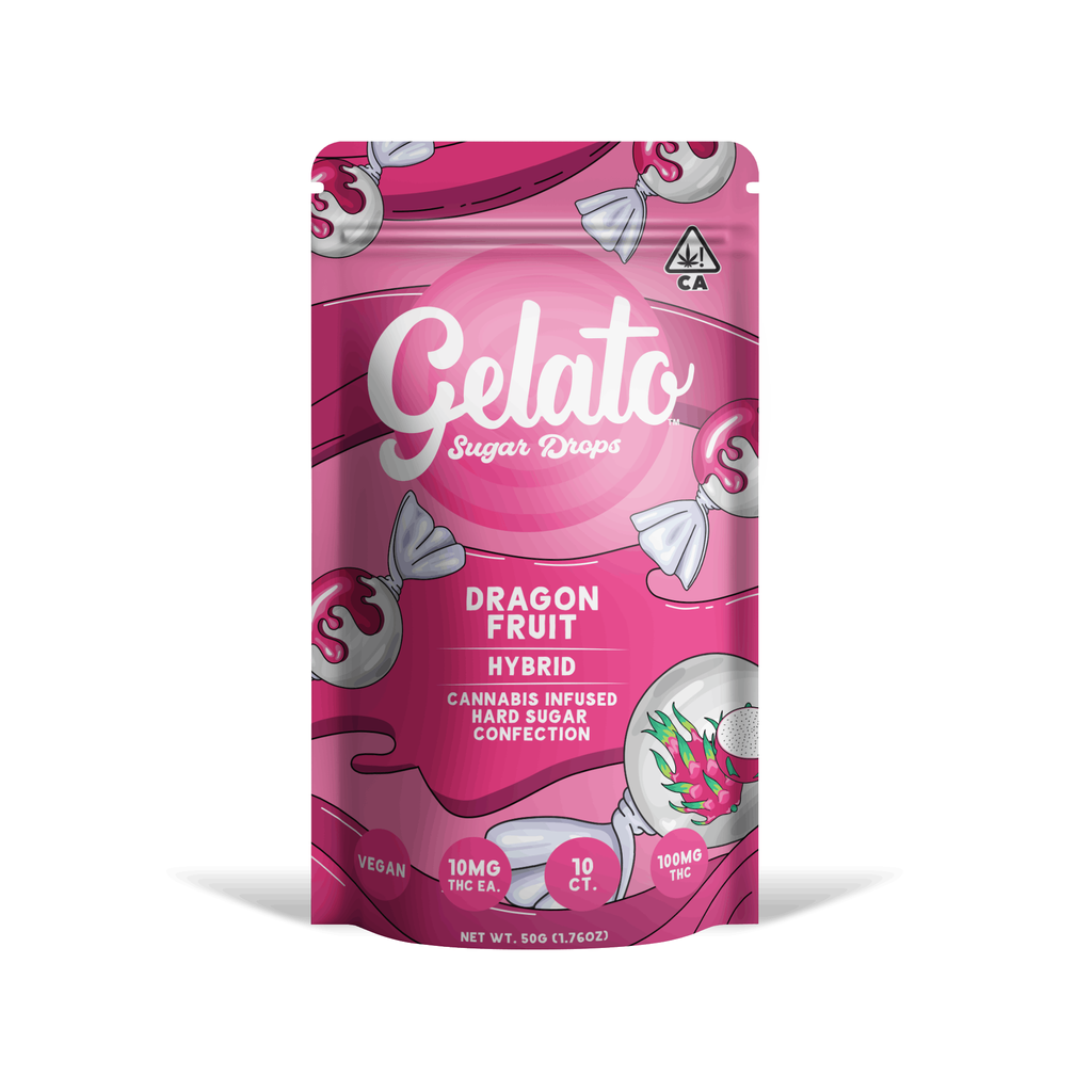 Dragon Fruit Sugar Drops 100mg | Gelato | Leafythings