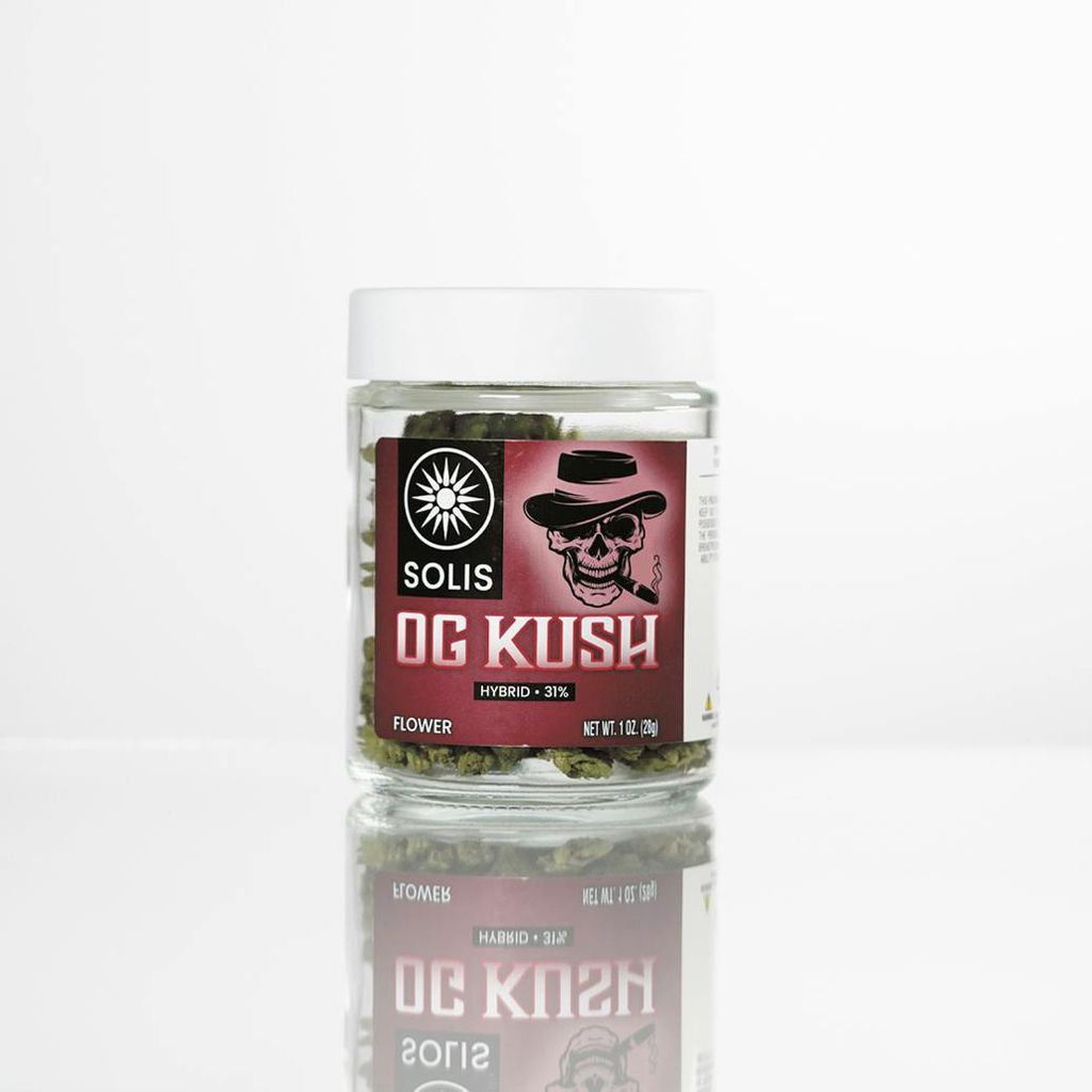 Og Kush | Jarred Flower (28g) | Hybrid | Solis | Leafythings