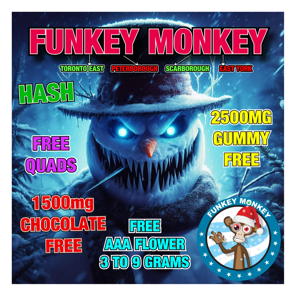 Funkey Monkey Weed Delivery in Peterborough, Ontario, Canada | Leafythings
