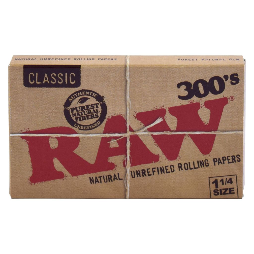 Raw 300 Natural Unrefined Rolling Papers 1.25" - Raw 300 Natural ...