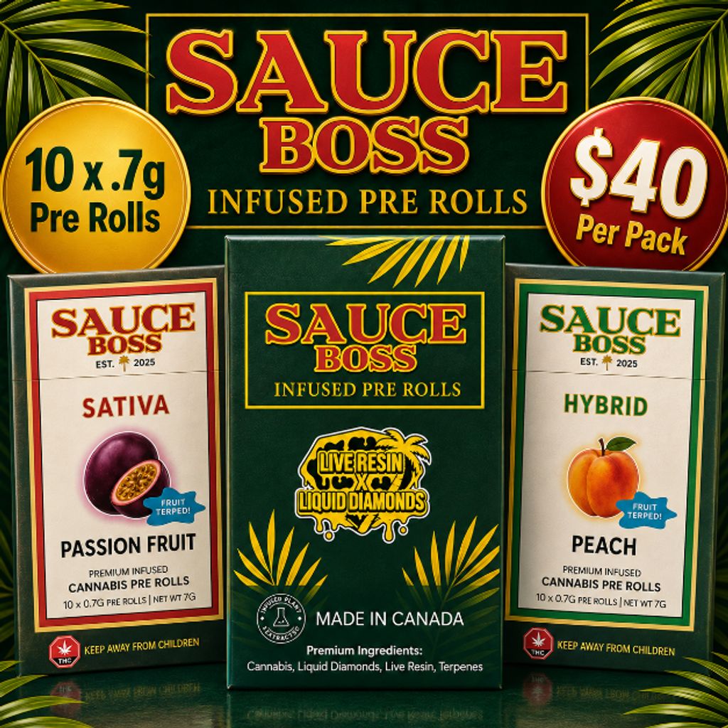 Sauce Boss | Infused Pre Roll Packs! | Quality Kings | Leafythings