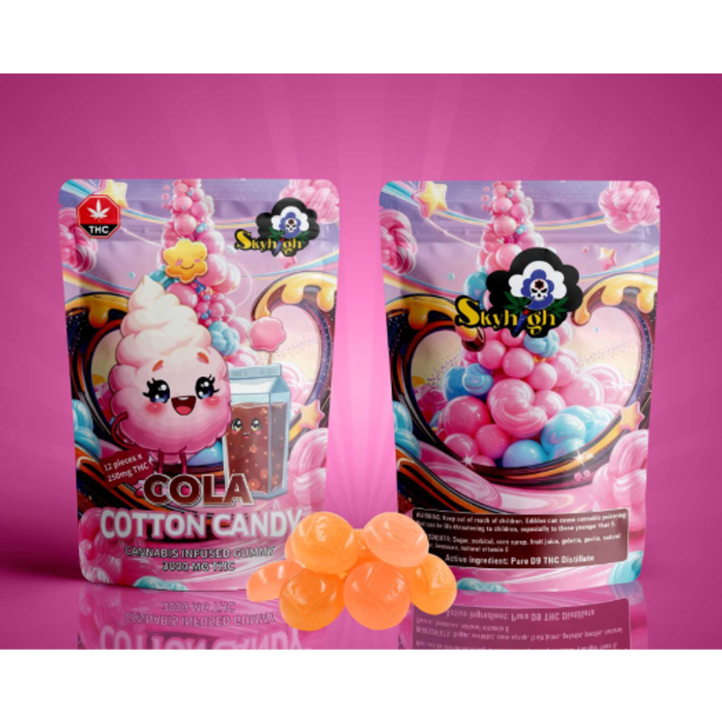 * New * Sky High Edibles – Cola + Cotton Candy Gummy 3000mg Thc | the ...