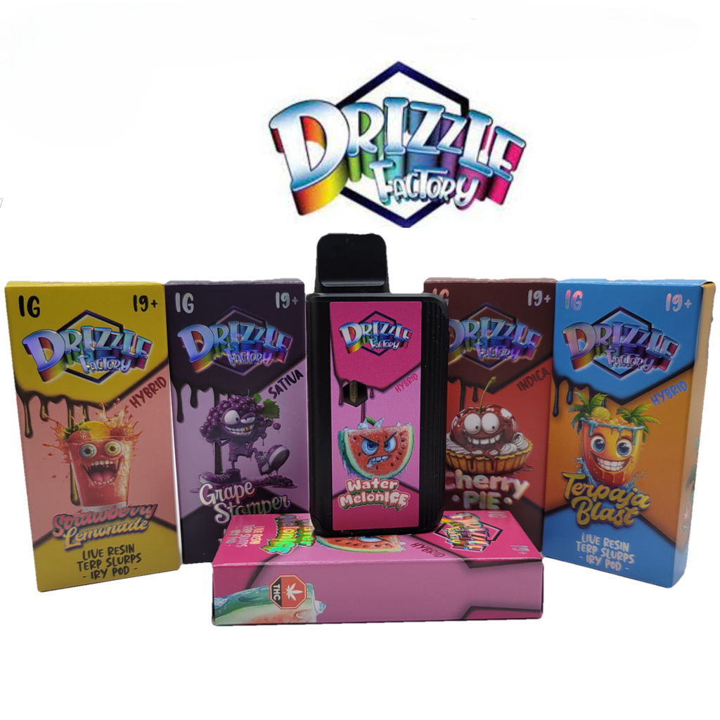Drizzle Factory Iry Pod – 1g Live Resin Vape | Uper Weed | Uberr Weed ...