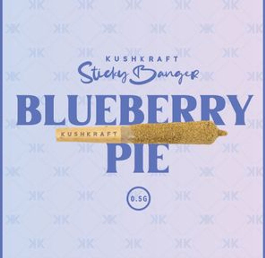 1 X 0.5g Infused Sticky Banger Pre-Roll Indica Blueberry Pie by ...
