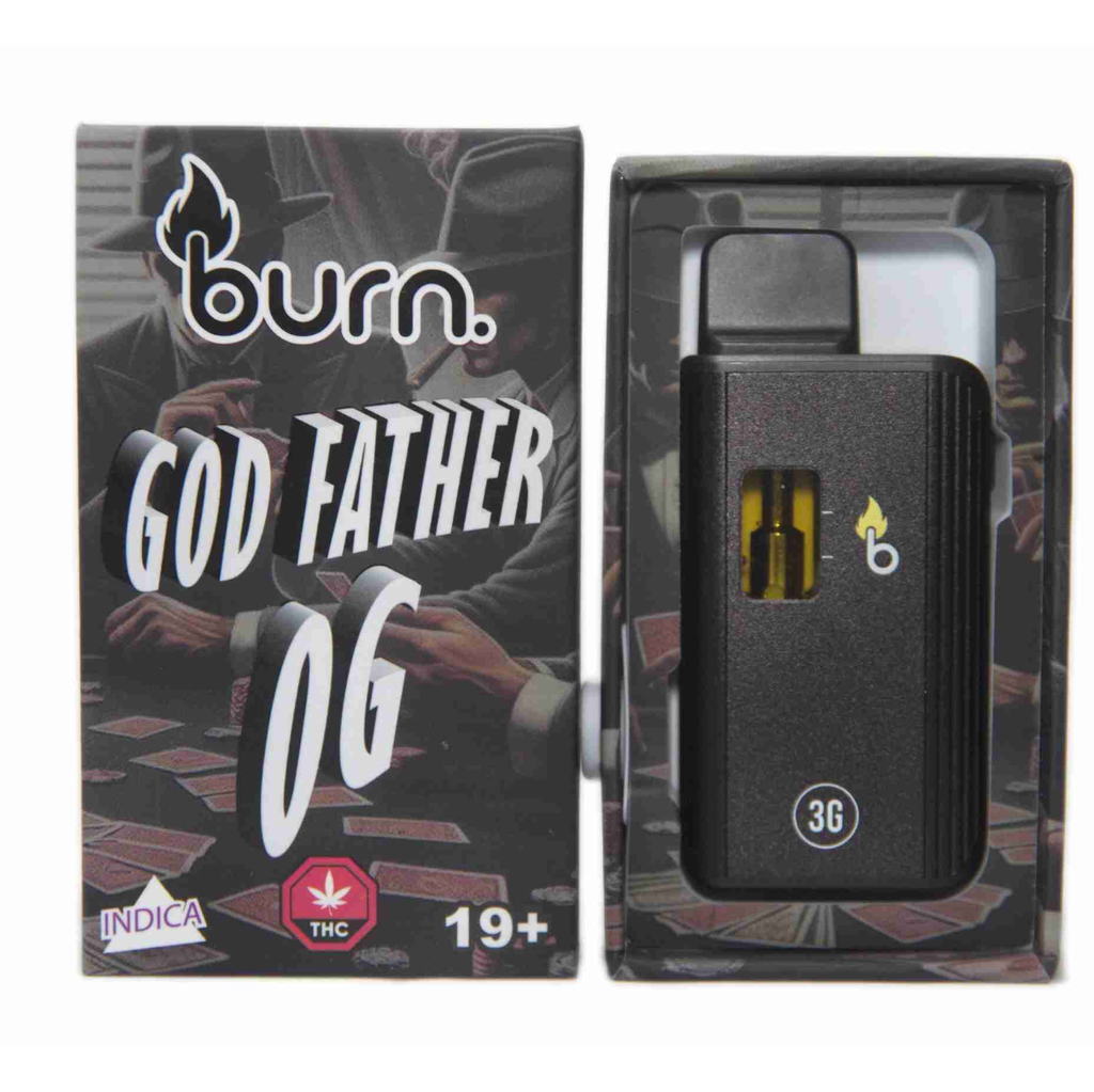 3 Gram Burn Disposable – Godfather Og (3 Gram) | the Vault Cannabis Co ...