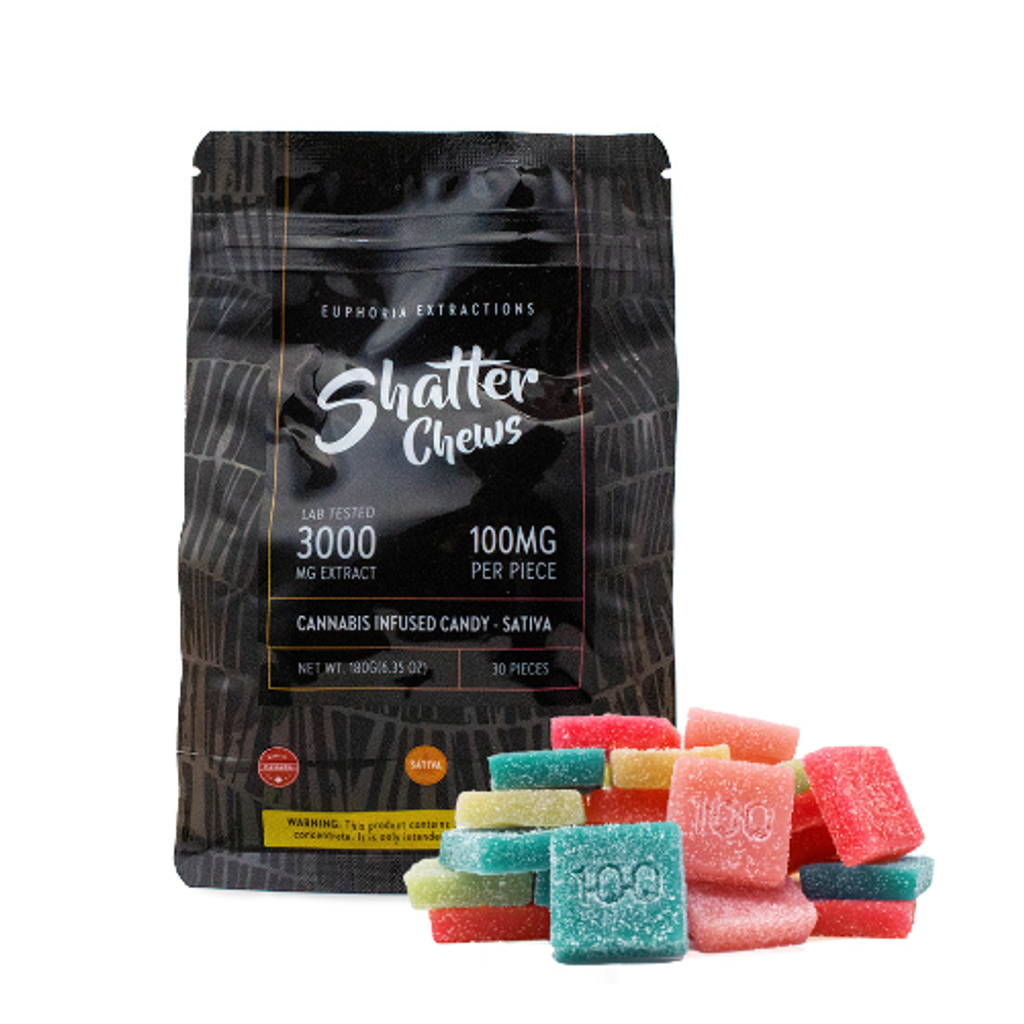 Sativa 3000mg Shatter Chews - Party Pack | Euphoria Extractions ...