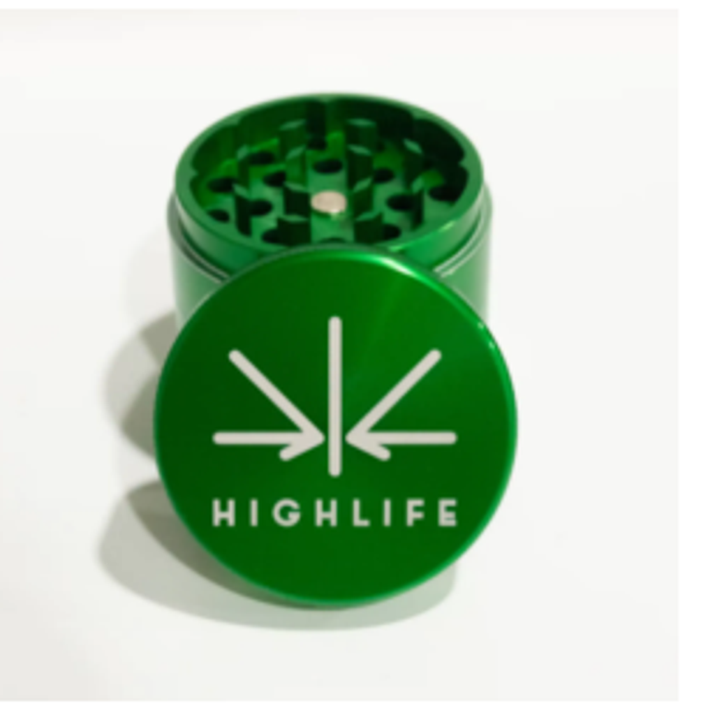 Highlife 4pc Grinder - Green | Highlife Cannabis Co - Lasalle Delivery ...