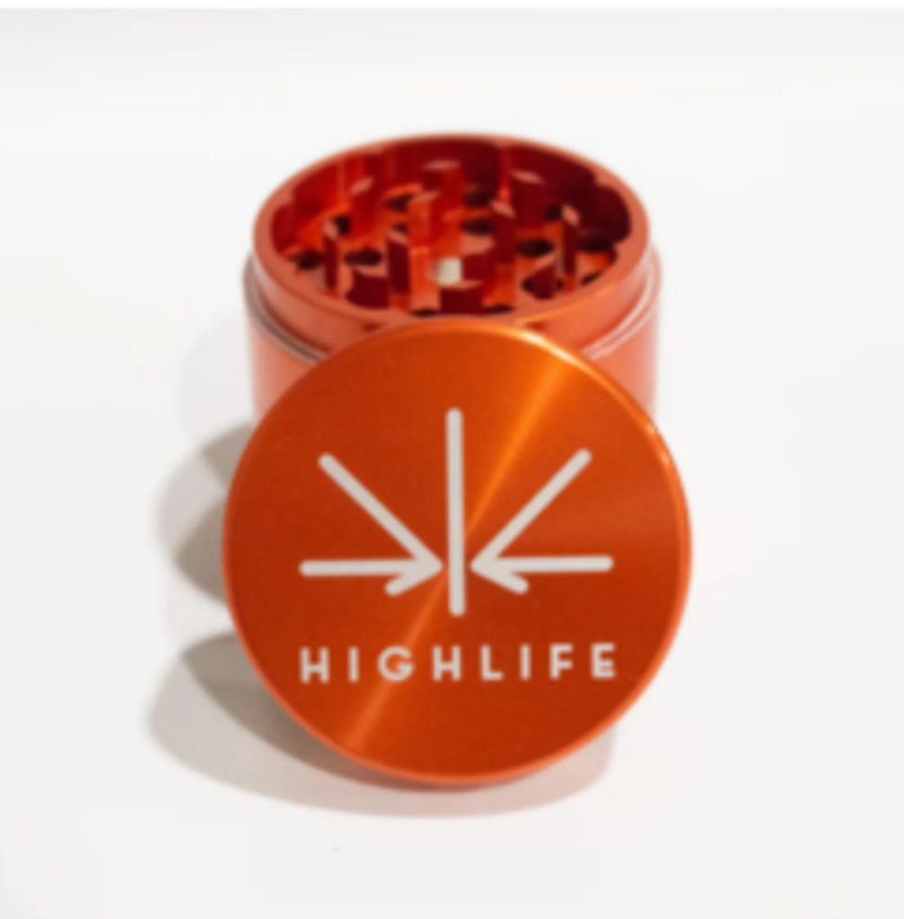Highlife 4pc Grinder - Orange | Highlife Cannabis Co - Lasalle Delivery ...